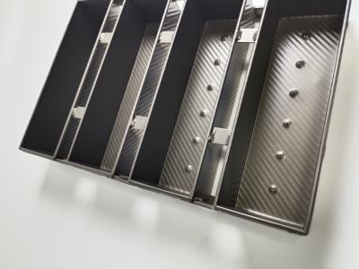 Cina Pagnotta Pan Set della muffa di PTFE Al Alloy Baguette Cooking Bread in vendita