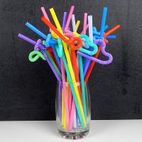 China Stretchable Straw Colored And Bendable Beverage Straw for sale