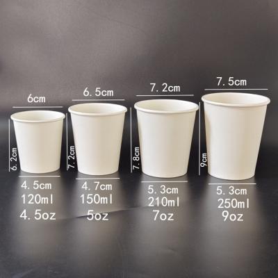 Quality Single Layer And Double-layer PLA Biodegradable Hot Drink Coffee Paper Cup for sale