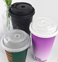 China Milk Tea Rotating Plastic Cup Lid for sale