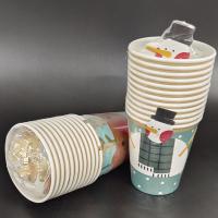 China Customized Christmas Boxed Disposable Paper Cups With Special Packaging for sale