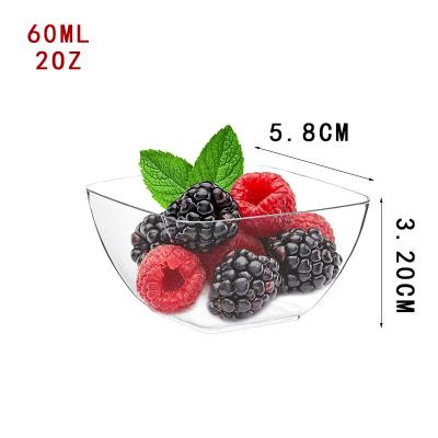 China Plastic Disposable Plastic PS Clear Yogurt Pudding Container Cup for sale