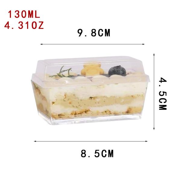 Quality 130ml Disposable Dessert Pudding Cup with Lid for sale