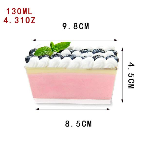 Quality 130ml Disposable Dessert Pudding Cup with Lid for sale