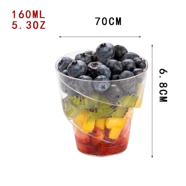 Quality Disposable Dessert Pudding Cup With Spoon for sale