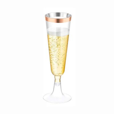 China Clear Wine Glass Plastic Champagne Glass for sale