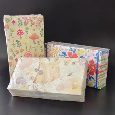 China Wholesale Custom 3 Ply Printed Napkins Paper for sale
