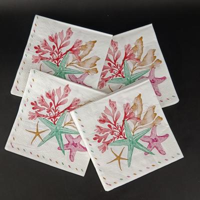 China Source Factory Prints Holiday Colored Disposable Napkins for sale