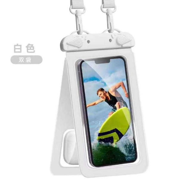 Quality Waterproof Phone Pouch in Multiple Colors White Black Blue Pink and Green Suitable for Rain Dust and Water Protection for sale