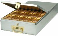 China 2inch Width 5inch Height Self Deposit Box  With External Golden Hinge for sale