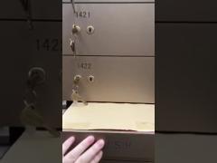 cassetta di sicurezza della Banca della classe dell'UL 608 di profondità di 1000mm con il vassoio di pop-up