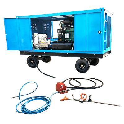 China 1500bar Water Pipe Cleaning Machine Water Jet High Pressure Cleaning Machine for sale