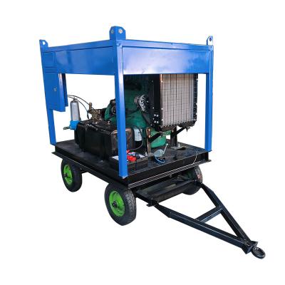 China Diesel 500bar High Pressure Wet Sand Blasting Machine 22l/Min Water Flow for sale