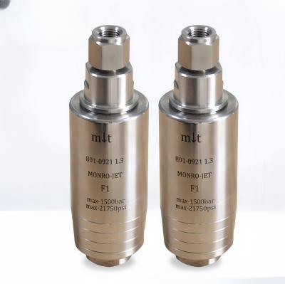China 600bar 800bar 1500bar Turbo Nozzle Single Hole Rotary Water Jetting Nozzle for sale