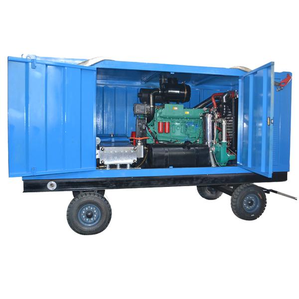 Quality 15kW - 120HP Industrial Water Jet Cleaning Machine High Pressure Water Jet Blaster Machine for sale