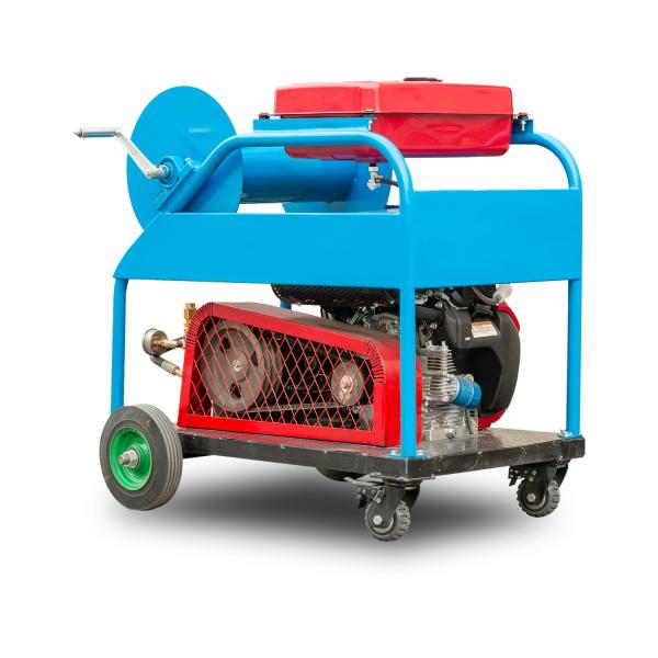 Quality High Pressure Water Jet Sewer Cleaning Machine 50l/Min 50 Meters Hose Length for sale