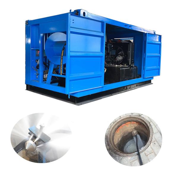 Quality 145kw Diesel Driven Sewerage Pipe Cleaning Machine 100-1200mm Drainage Pipeline for sale