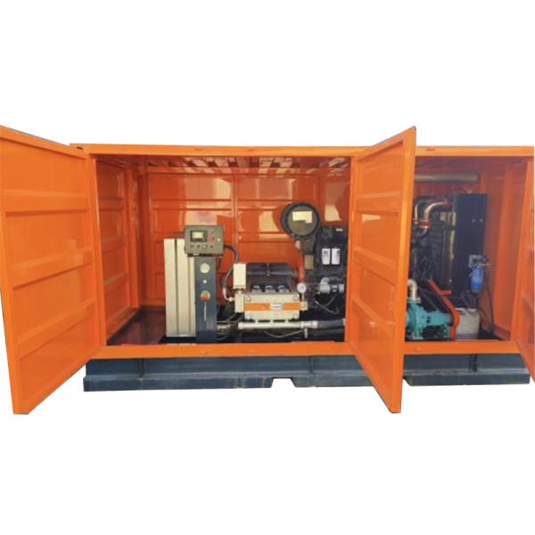 Quality 37-45L/Min 2800bar UHP Water Jetting System 345KW Ultra High Pressure Water Jetting Equipment for sale