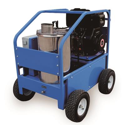 China Diesel Powered Hot Water Pressure Washer 250bar For Oil Dirt Cleaning for sale