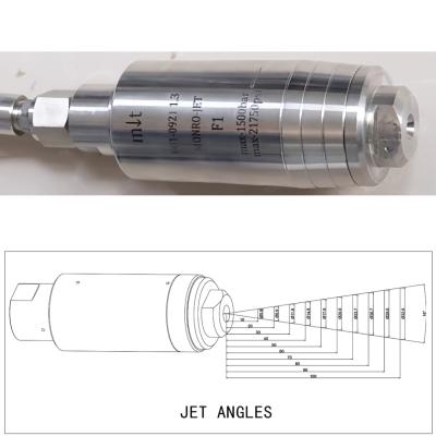 China Industrial 1500bar High Pressure Turbo Rotary Nozzle For Surface Heavy Dirt Cleaning for sale