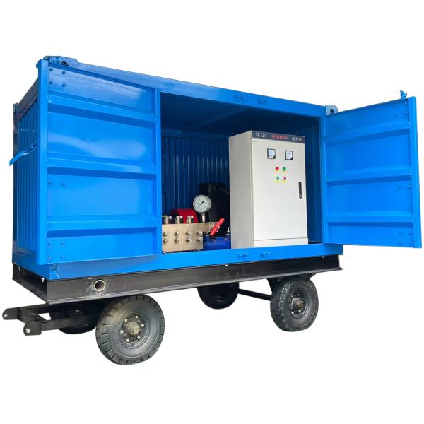 Quality 700bar Industrial Water Jet Cleaning Machine Rotary Kiln Air Preheater Cleaning Equipment for sale