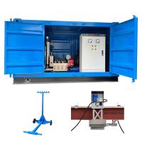 Quality 700bar High Pressure Water Jet Blaster Machine 90kw For Rotary Kiln Air for sale