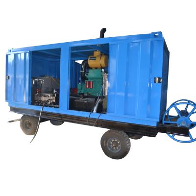 China 1000bar Ultra High Pressure Water Jetting System with 85L/min Flow Rate and 132KW Motor Power Hydro Blasting Unit for sale