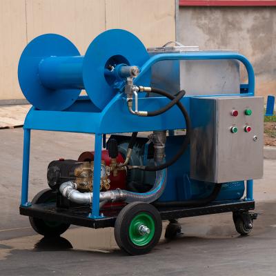 China 200 bar 50 L/min 15 kW Electric Jet Sewer Cleaning Machine Drain Pipe Jetting Equipment for sale