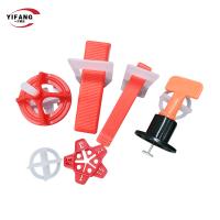 China YiFang 1mm Tile Leveling System Clips - 100pcs Pack for 3-15mm Floor Tiles with Reusable Design for sale