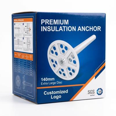 China Heavy Duty Thickened Insulation Anchors Extra Large ETICS Fasteners for sale