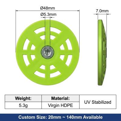 China Color-Customized UV Resistant 48mm Diameter Insulation Fastener for Brand Identification and Quality Control for sale