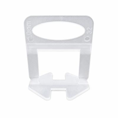 China Fast Install Oval Opening Tile Leveling Clip with 1.0-3.0mm Joint Width and Virgin PP Material for High Productivity for sale