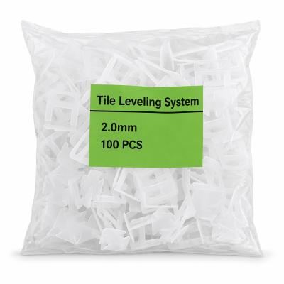 China Oval Opening Tile Leveling Clip with 1.0-3.0mm Joint Widths in Virgin PP Plastic for Commercial Flooring for sale