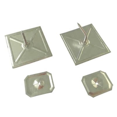 China Galvanized Steel Insulation Fixing Pins / Metal Insulation Hangers With Speed Clips for sale