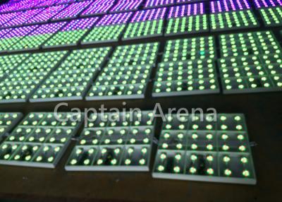 China ROHS SGS RGB Digital LED Dance Floor 36 dots Toughened Glass Synchornous Controller for sale