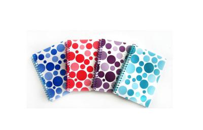 China Cardboard 20 holes Plastic Spiral Bound Notebook for daily writing and note taking for sale