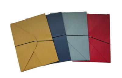 Cina Cartella elastica della tasca della carta di colore della chiusura del portafoglio per l'invito di nozze in vendita