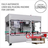 China Case Liner Polybag Inserting Machine for Bulk Box Packaging for sale