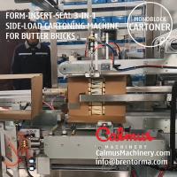 China Cartoning Machine Monoblock Case Packer for Packaging Butter Bricks for sale