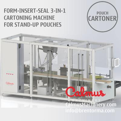 China Erect-Insert-Seal 3-in-1 Carton Box Packaging Machine for Packing Stand Up Pouch for sale