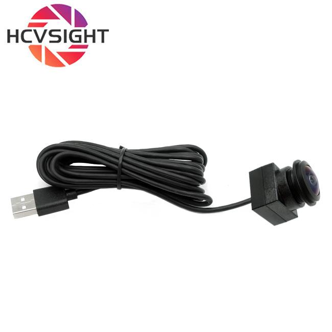 Close-up of fisheye lens USB camera