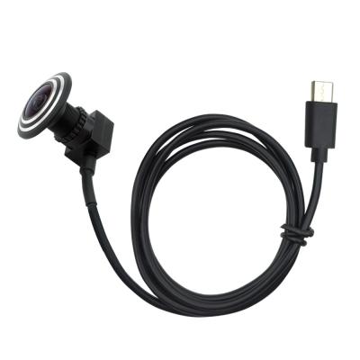 中国 ミニ 15mm 2MP 広角魚眼 USB カメラ、Type-C 付き、セキュリティ監視用 販売のため