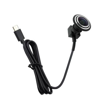 中国 ミニ 15mm 2MP 広角魚眼 USB カメラ、Type-C 付き、セキュリティ監視用 販売のため
