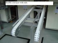 China Aluminium Flexible Modular Conveyor System 145mm Width Plain Modular Conveyor Line for sale