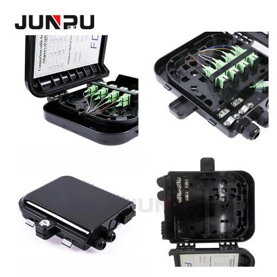 China FTTH Fiber Terminal White Black IP65 Box Fiber Optic 8 Core Fiber Optic Cable ABS for sale
