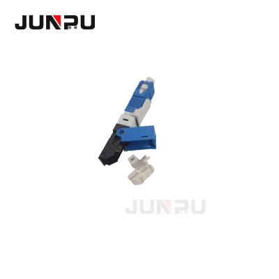 China Asamblea rápida del conector rápido azul de la fibra óptica del SC UPC para FTTH en venta