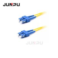 China SC UPC Patch Cord Optical Fiber duplex single mode lSZH 2.00mm for sale
