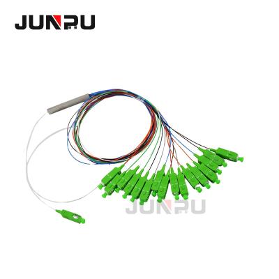 China Divisor da fibra ótica do PLC de FTTH 1x2 1x4 1x8 1x16 com Mini Steel Tube 1M 3M 5M à venda