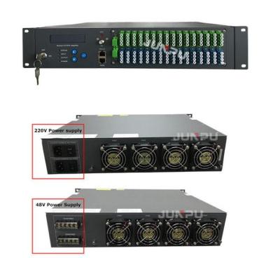 China WDM 1550 de Catv FTTH Gpon EDFA 64 puertos con Wdm óptico 15dbm del amplificador del SNMP en venta