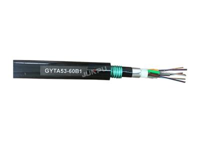 China Solo modo del cable de fribra óptica al aire libre subterráneo de 12 bases Gyta53 en el rollo de los 2km en venta